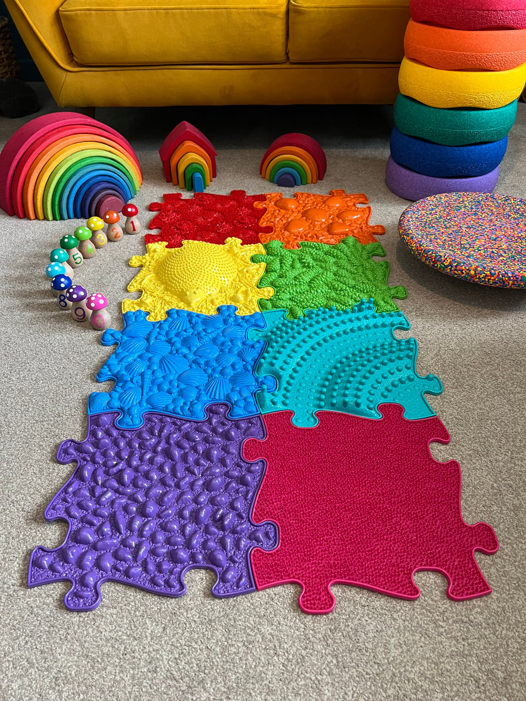 Muffik Rainbow Sensory Play Mat