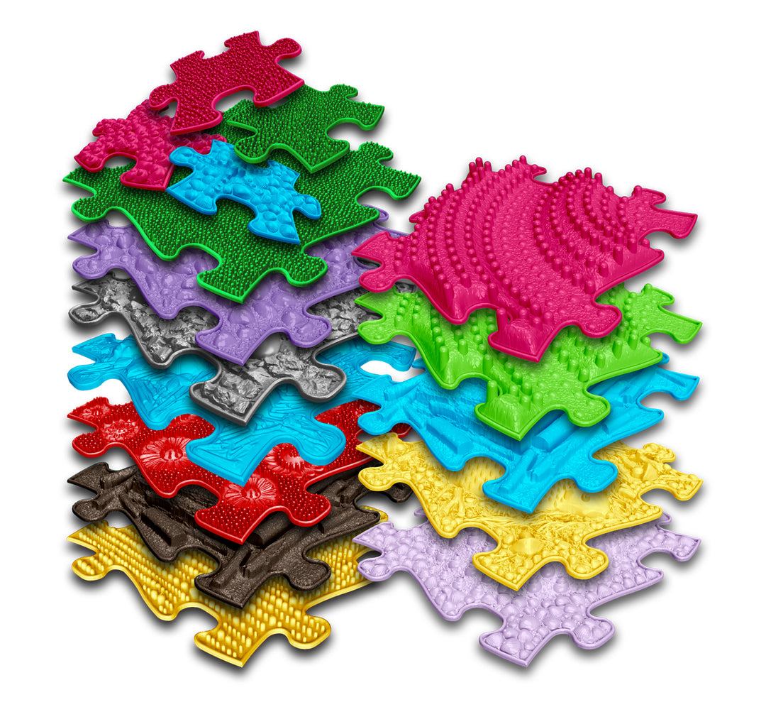 Huge 2 Muffik Sensory Play Mat Set: Happy Feet Play Mats