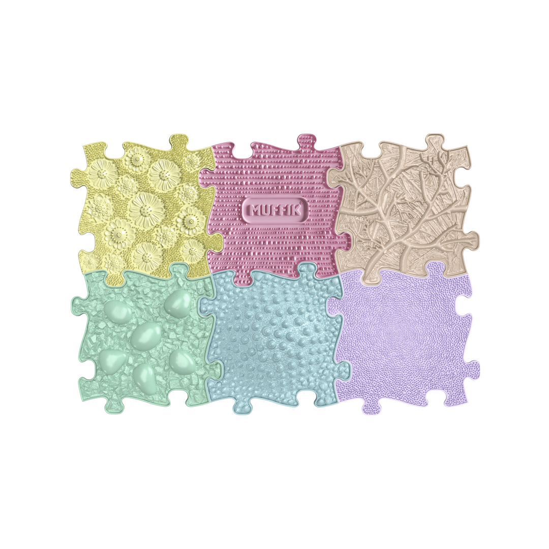 Muffik Baby Pastel Sensory Play Mat Set