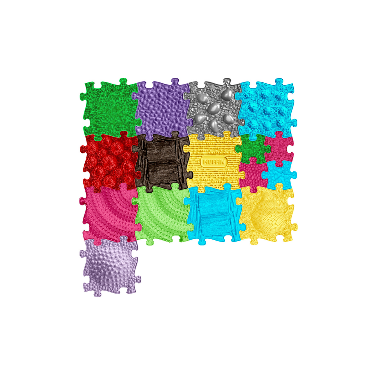 Huge 2 Muffik Sensory Play Mat Set: Happy Feet Play Mats