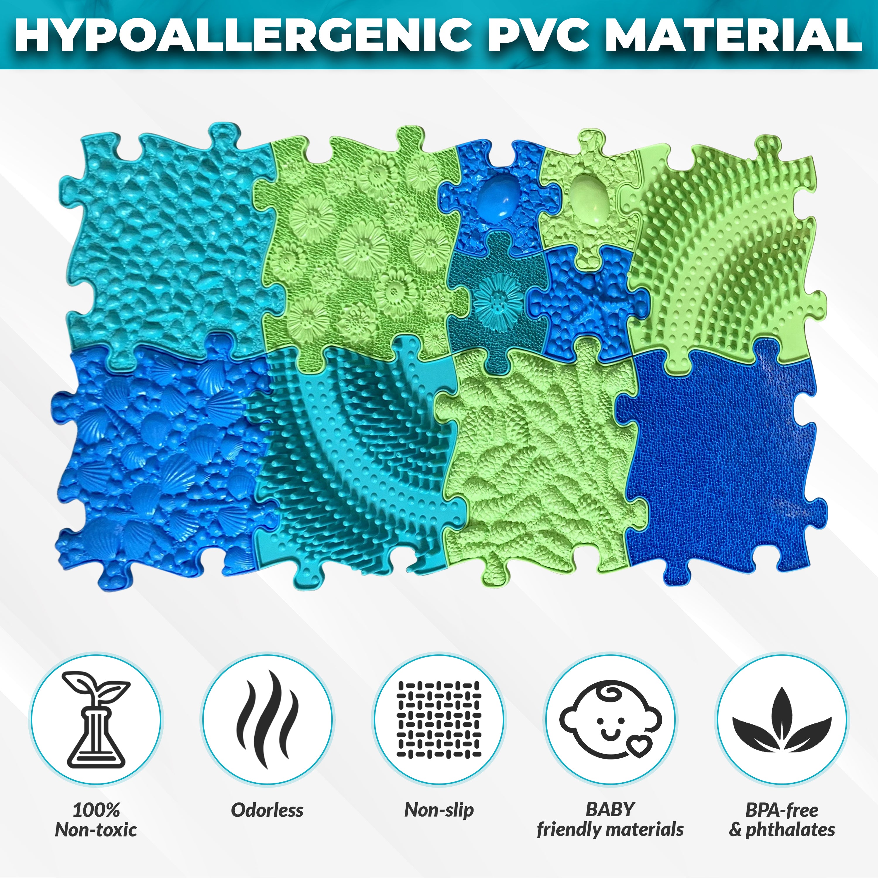 Muffik Ocean Sensory Play Mat | Happy Feet Play Mats